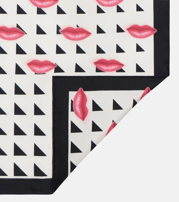 Prada Printed Silk Twill Scarf