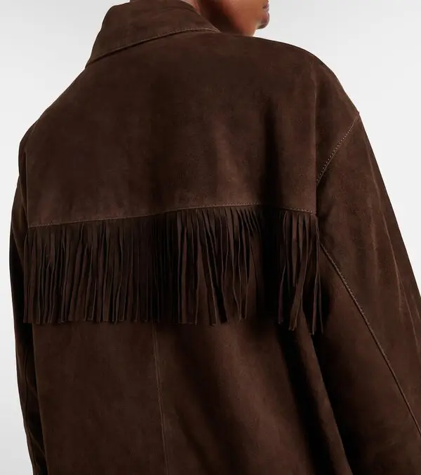 NILI LOTAN Foudre Fringed Suede Jacket