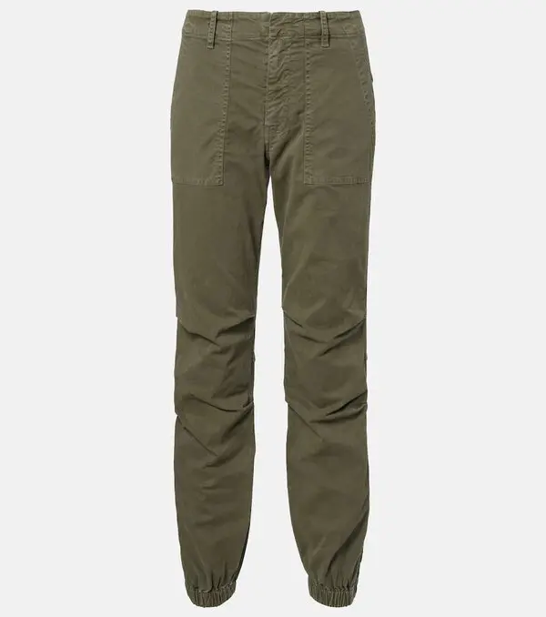 NILI LOTAN Utility Cotton Tapered Pants