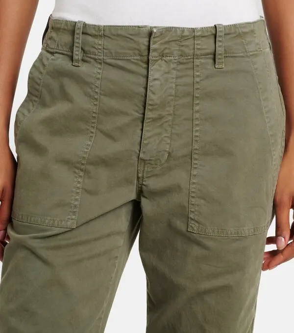 NILI LOTAN Utility Cotton Tapered Pants