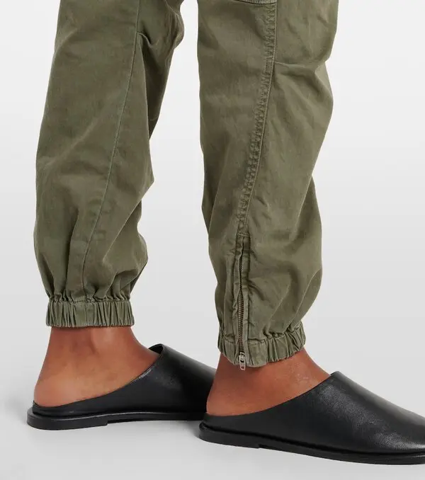 NILI LOTAN Utility Cotton Tapered Pants