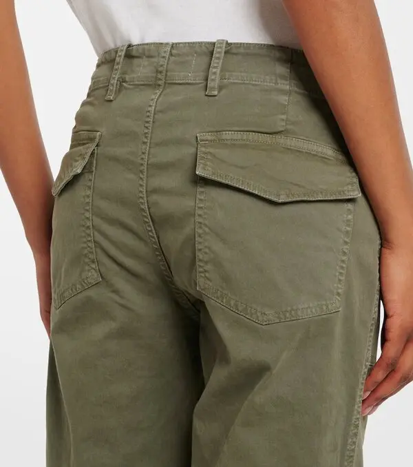 NILI LOTAN Utility Cotton Tapered Pants