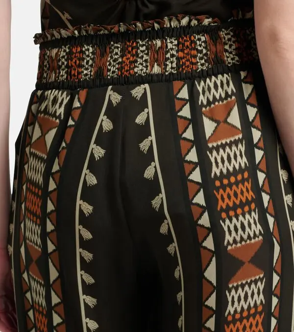 Johanna Ortiz Nareem Silk Georgette Balloon Pants - Black
