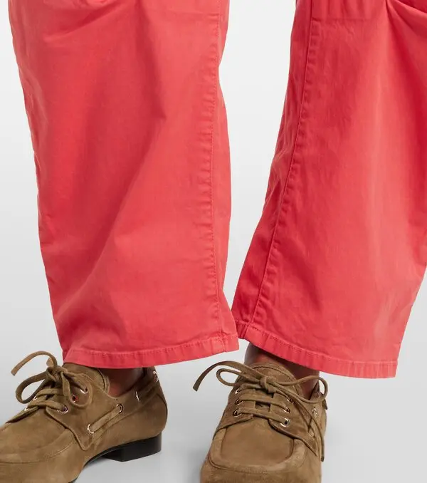 NILI LOTAN Shon Barrel-leg Pants - Red