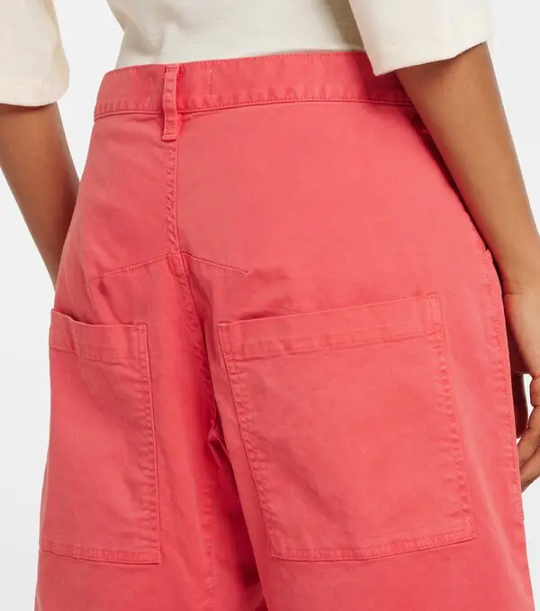 NILI LOTAN Shon Barrel-leg Pants - Red