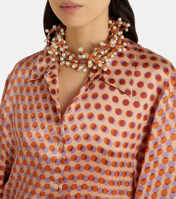 Dries Van Noten Polka-dot Silk Shirt