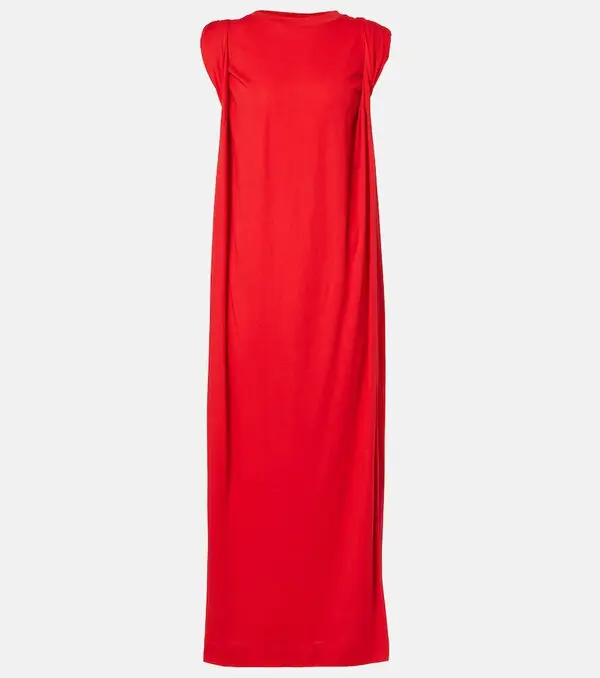 Dries Van Noten Cotton Midi Dress - Red