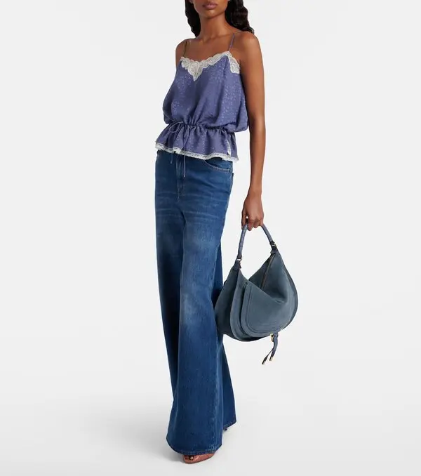 Chloé Marcie Medium Shoulder Bag - Blue