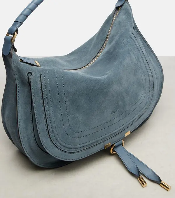 Chloé Marcie Medium Shoulder Bag - Blue