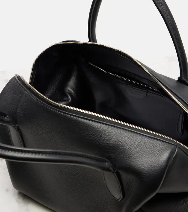 THE ROW Faye Leather Top-handle Bag - Black