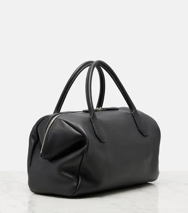 THE ROW Faye Leather Top-handle Bag - Black