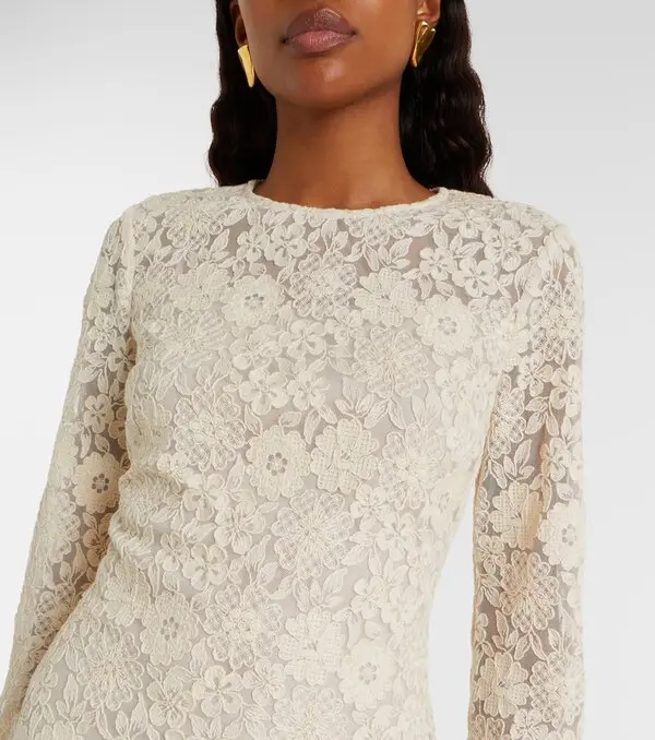 Veronica Beard Teresia Embroidered Tulle Minidress - White