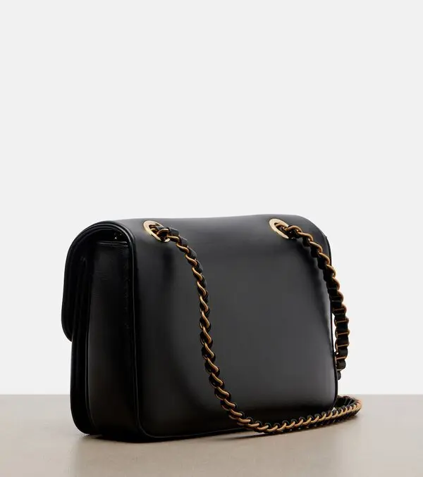 Valentino Garavani Djuna Medium Leather Shoulder Bag - Black