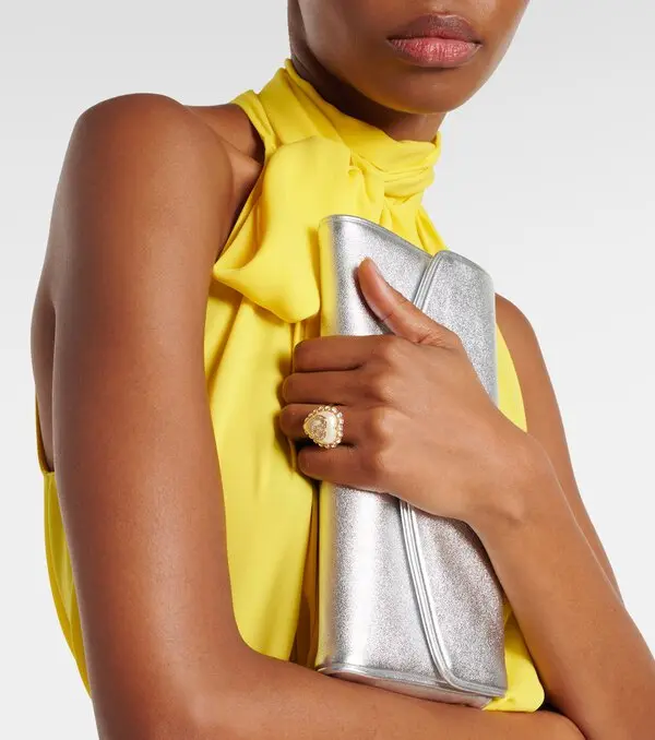 Valentino Garavani Vlogo Faux Pearl-embellished Ring - Gold