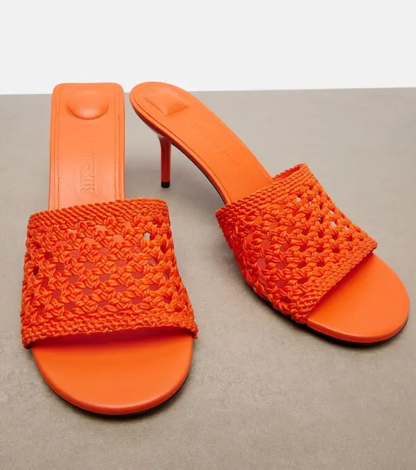 Jacquemus Cubisto Woven Mules