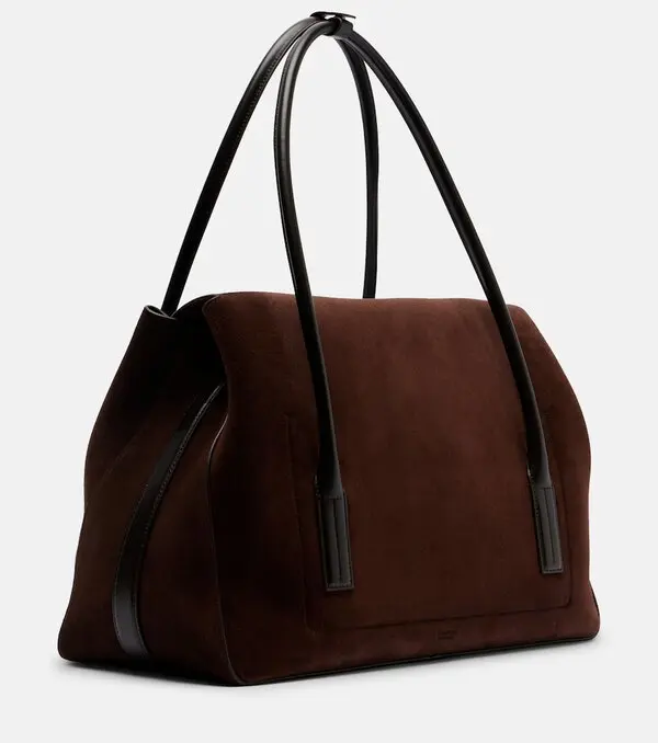TOM FORD Large Suede Shoulder Bag - Brown