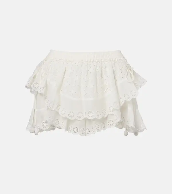 Isabel Marant Étoile Cotton Silk Shorts - White