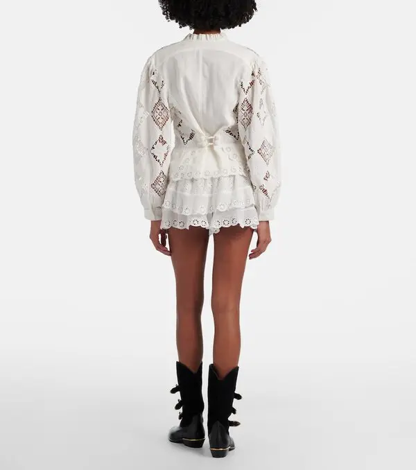 Isabel Marant Étoile Cotton Silk Shorts - White