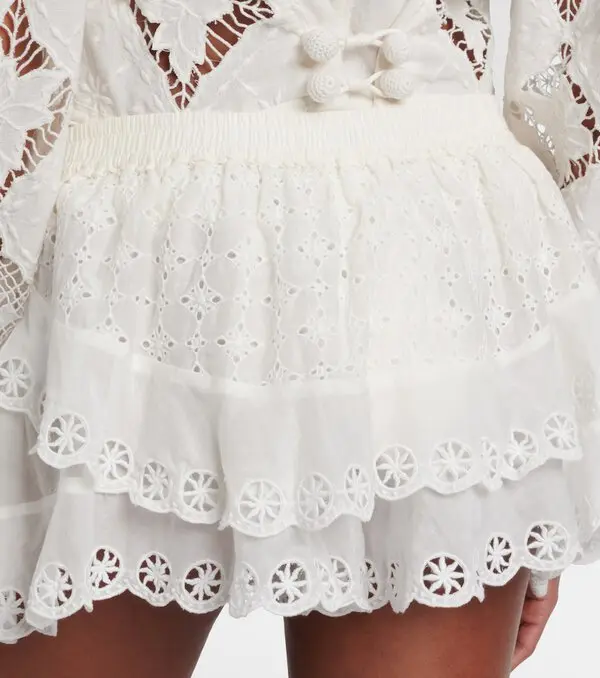 Isabel Marant Étoile Cotton Silk Shorts - White