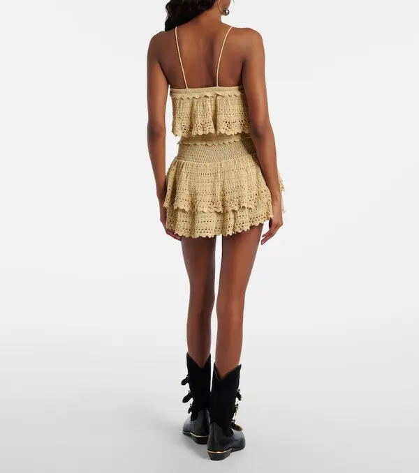 Isabel Marant Étoile Olzea Beaded Crochet Shorts