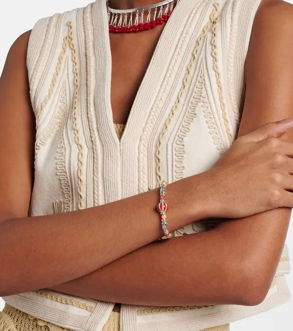 Isabel Marant Étoile Janis Beaded Bracelet - Silver