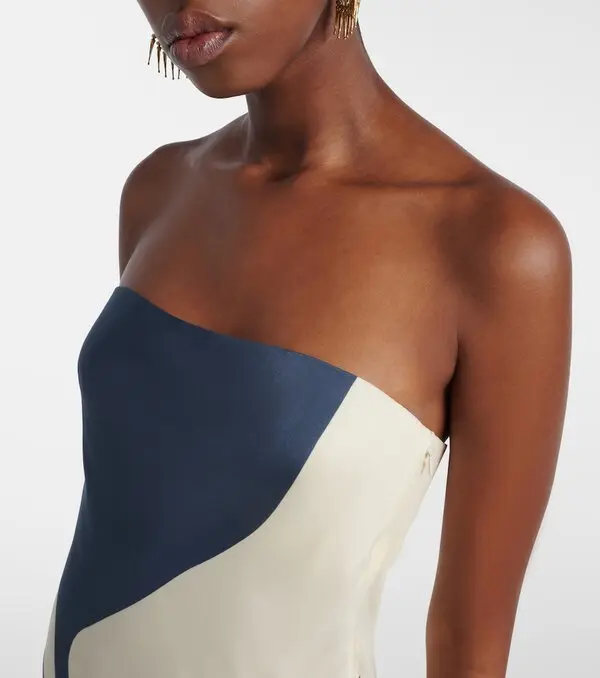 SIR. Lilou Strapless Maxi Dress - White