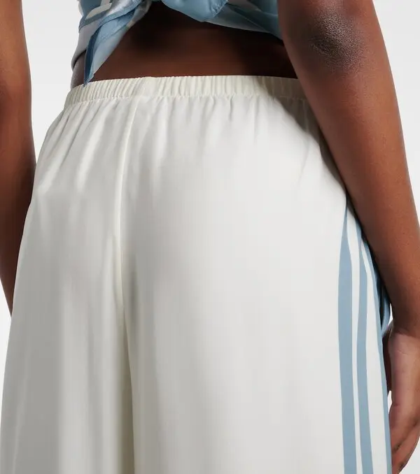 SIR. Lilou Silk Wide-leg Pants - White