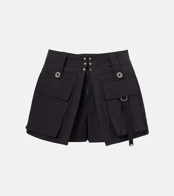 Isabel Marant Étoile Barta Cotton Shorts - Black