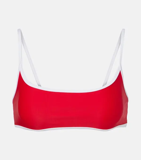 Jade Swim Muse Bikini Top - Red