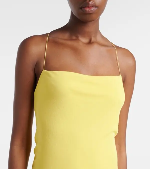 Jacquemus Abiha Gathered Jersey Midi Dress