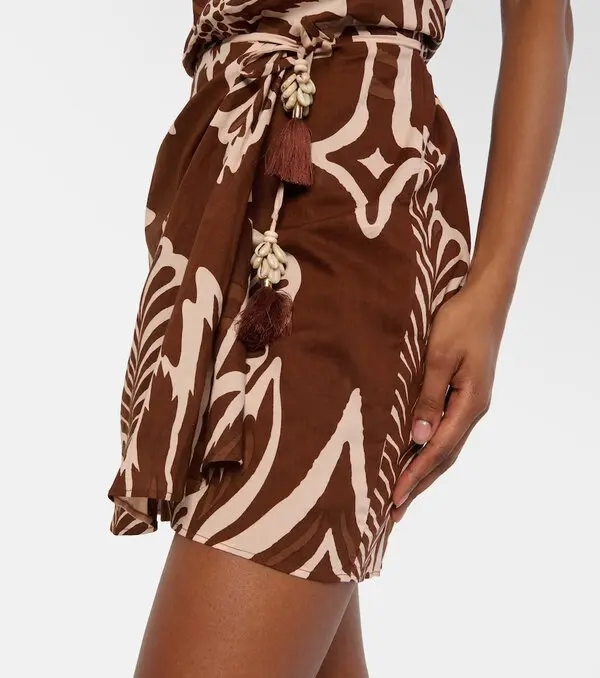 Poupette St Barth Manon Printed Cotton Mini Dress