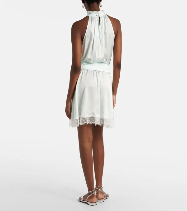 Poupette St Barth Bianca Halterneck Minidress