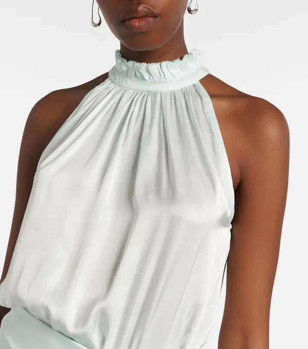 Poupette St Barth Bianca Halterneck Minidress
