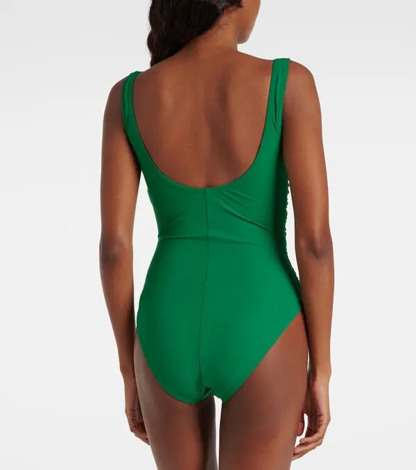 KARLA COLLETTO Ruched One-piece Swimsuit - Green