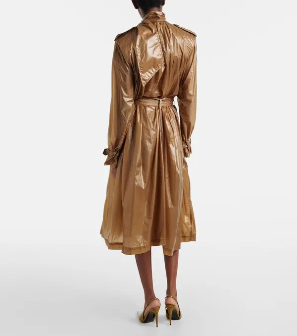 Saint Laurent Tie-neck Trench Coat - Beige