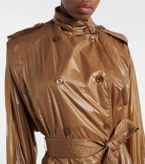 Saint Laurent Tie-neck Trench Coat - Beige