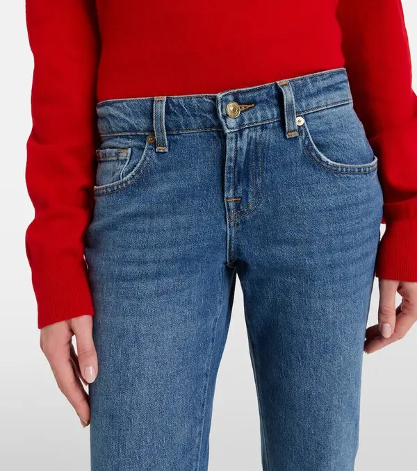 7 For All Mankind Low Cigarette Slim Jeans