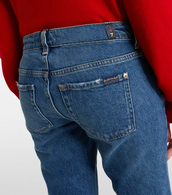 7 For All Mankind Low Cigarette Slim Jeans