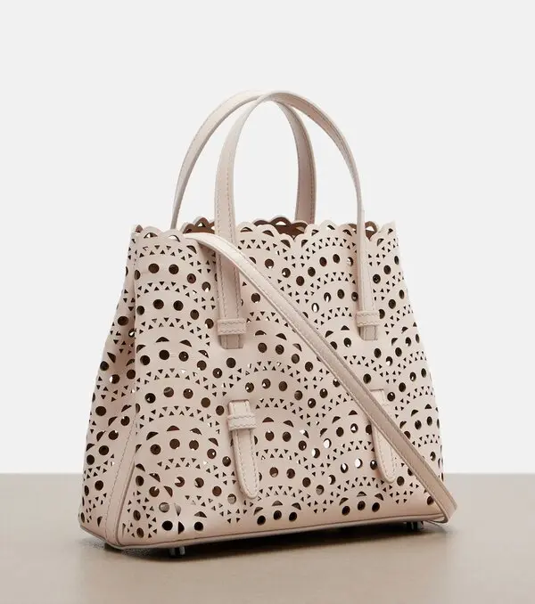 Alaïa Mina 20 Vienne Leather Tote Bag - Pink