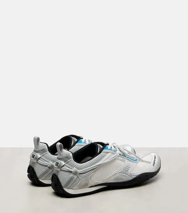 Balenciaga Radar Gradient Lines Sneakers - Silver