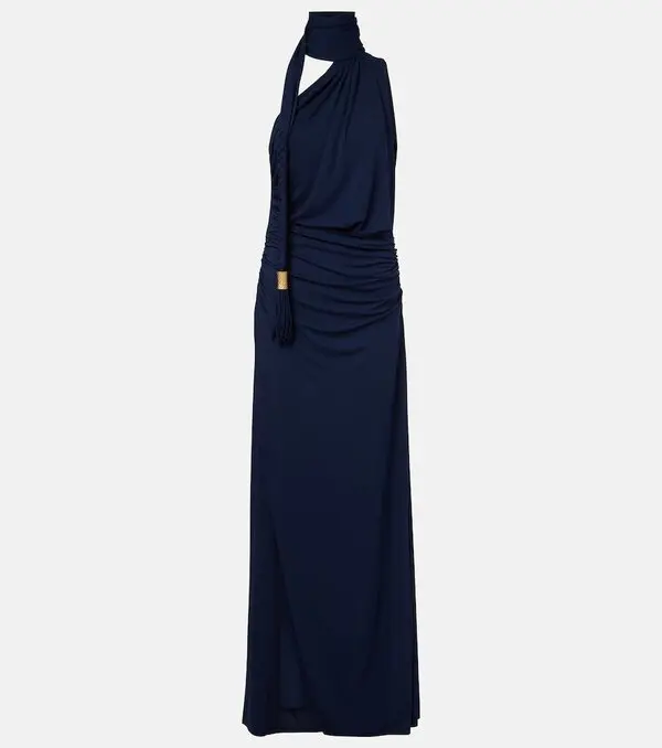 Simkhai Moira Draped Gown - Blue