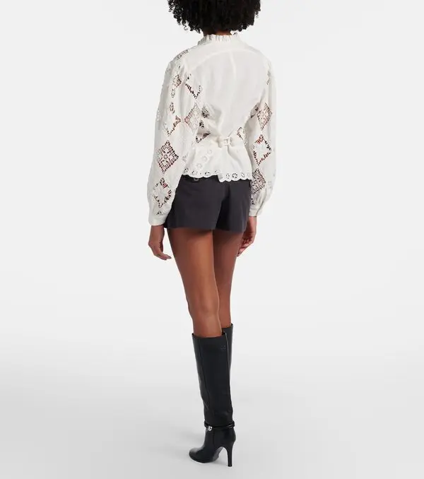 Isabel Marant Étoile Barta Cotton Shorts - Black