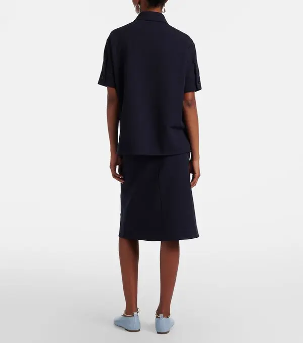 JIL SANDER Paneled Pencil Skirt