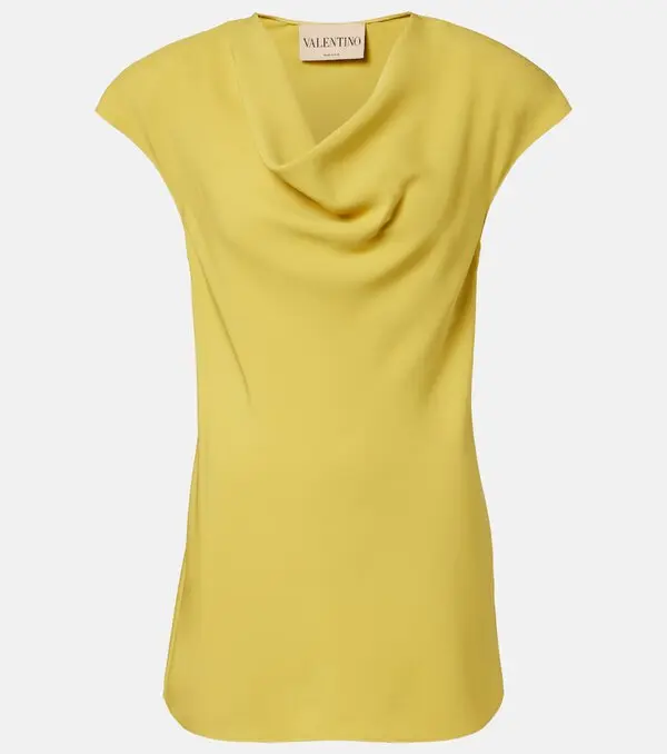 Valentino Garavani Cady Couture Draped Top