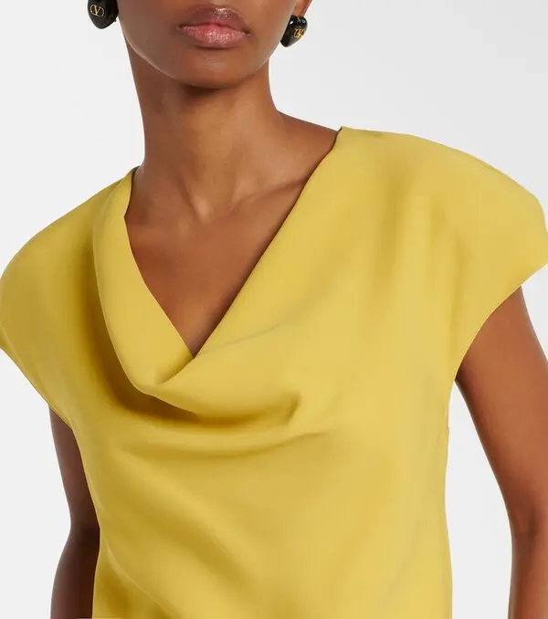 Valentino Garavani Cady Couture Draped Top
