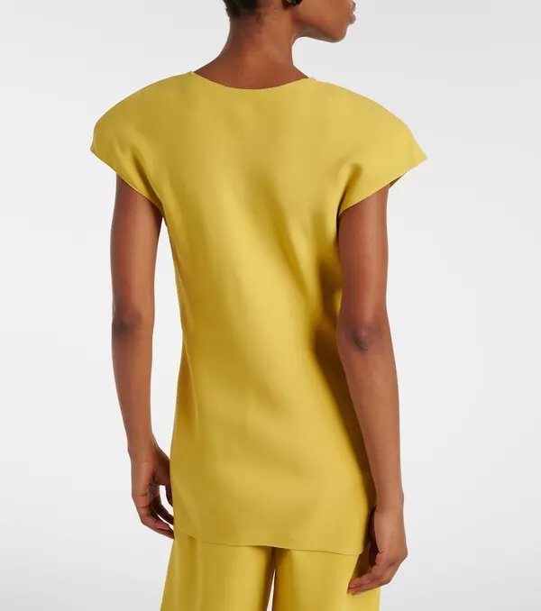 Valentino Garavani Cady Couture Draped Top