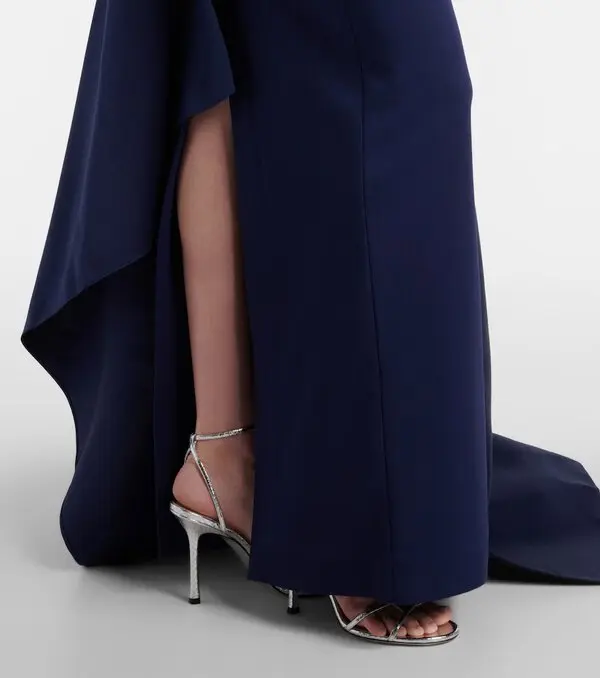 Solace London Kinsley Draped Strapless Gown