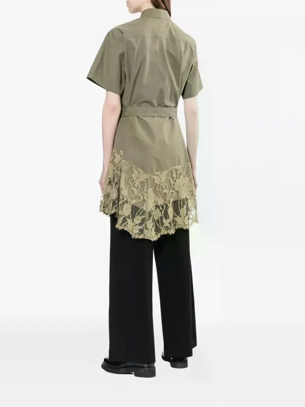 Toga Lace-detail Belted Top