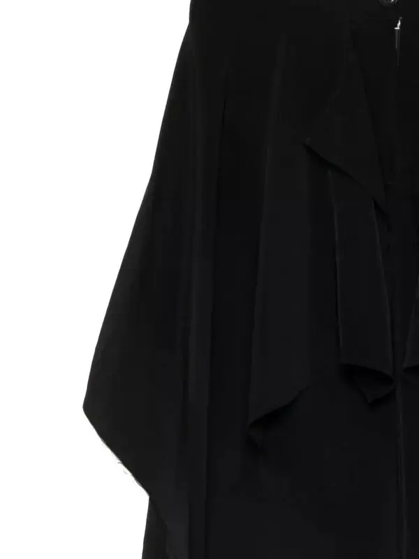 Y’s Ta/pe Crepe De Chine Draped Skirt