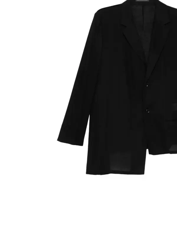 Y’s Button Tailored Blazer - Black